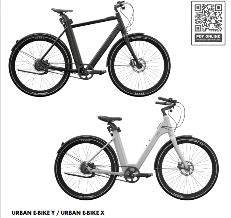 Urban eBike V.1 Abdeckung Handyvorrichtung - Lidl Delta-Sport Ersatzteile Service-Seite